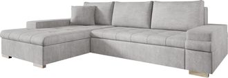 Mirjan24 Ecksofa Bangkok Mini Premium, Eckcouch mit Schlaffunktion und Bettkasten, L-Form Couch f&uuml;r Wohnzimmer, G&auml;stezimmer, Ottomane Universal (Zoya 01)