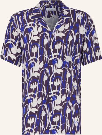Arrels Barcelona Arrels Barcelona Resorthemd Purple Tulips × Cecilia Carlsted Comfort Fit blau