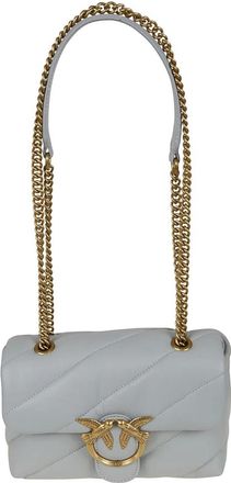 Pinko Pinko, Femme, Sacs, Gris, Taille: ONE Size Mini sac bandouli&egrave;re Love Puff