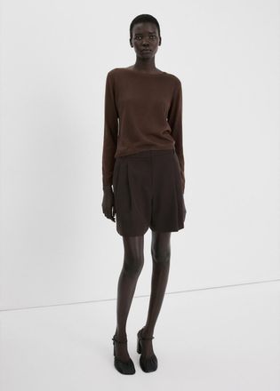 Mango Lang&auml;rmliger Strickpullover schokolade - Damen - XXS - MANGO