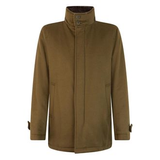 Herno Jacke mit Knopfkragen - - Jackets - Herren - Braun - L