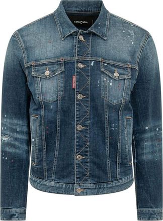 Dsquared2 Homme, Vestes, Bleu, Taille: M Veste en jean Sport