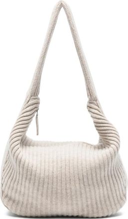 Aya Muse Ribbed Zip Shoulder Bag