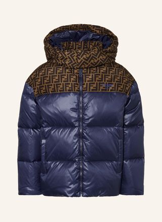 Fendi Daunenjacke Mit Abnehmbarer Kapuze gelb