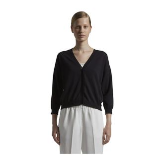 PESERICO Westchen in Schwarz mit Streifen - - Knitwear - Damen - Blau - M