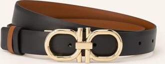 Ferragamo Ferragamo Lederg&uuml;rtel Zum Wenden schwarz