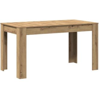 vidaXL Vidaxl - Table &agrave; manger ch&ecirc;ne artisanal 140x74,5x76 cm bois ding&eacute;nierie