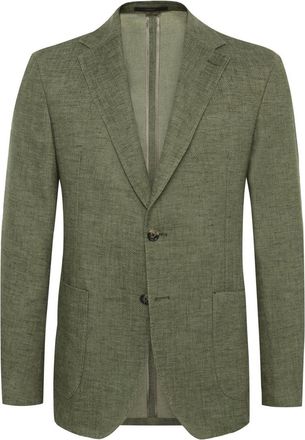 Windsor Einreiher-Sakko aus einem Leinen-Baumwolle-Mix in