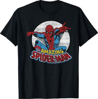 MARVEL Amazing Spider-Man Retro Vintage Graphic T-Shirt
