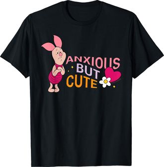 Disney Winnie the Pooh Piglet Anxious But Cute Funny Mood T-Shirt