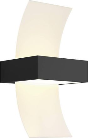 Lucande LED Wandleuchte außen Skadi (spritzwassergeschützt (Modern) in Alu aus Metall (96 flammig,) - Außenwandleuchten Wandlampe Led Außenlampe Outdoor für A