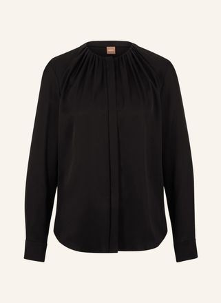 HUGO BOSS Bluse Banorah Aus Seide schwarz