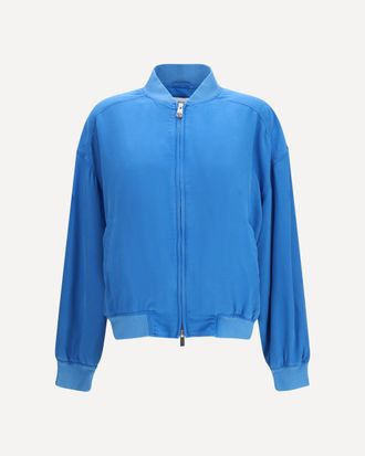 Versace Silk zipper Jacket Female 42
