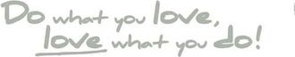 Komar Deco-Sticker DO WHAT YOU LOVE | 14 x 70 cm | Wandtattoo, Wandbild, Wandsticker, Wandaufkleber, Walltattoo, Sprichwort, Spruch, Love, Zitat | 18003h
