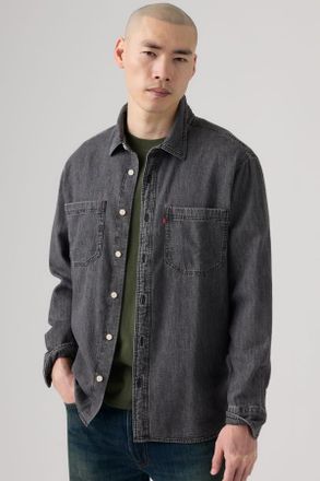Levi's Mariposa Worker Shirt - Homme - Noir / Shirley Washed Black - 2XL
