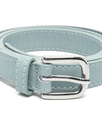 Eleventy Womens Leather Metal-Buckle Belt Ss26 W