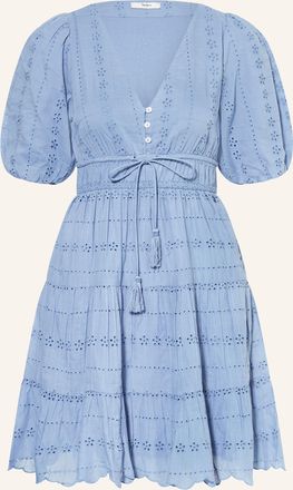 Pepe Jeans London Kleid Day Aus Lochspitze blau