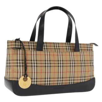 Burberry Sac &agrave; main en toile Pre-owned - Femme - Pre-owned - Beige - Taille: ONE Size