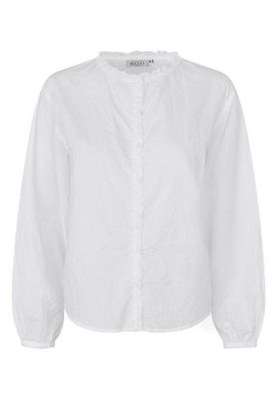 Masai Businessshirt MaIsendre weiche Baumwollpopeline, feminine R&uuml;schen