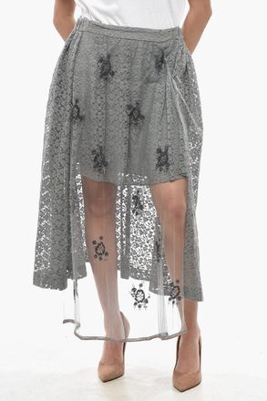 Stella McCartney ISABELLA Long Skirt With Mesh Detail Stella McCartney