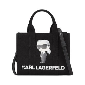 Karl Lagerfeld Ikon Square Tote - - Bags - Damen - Schwarzk - ONE SIZE
