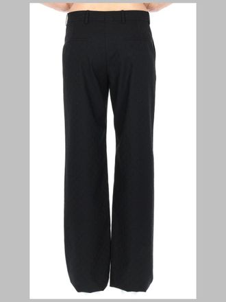 Gucci Wool Blend Tailored Trousers - Black