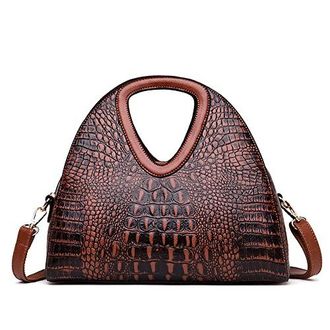 Generic Sac &agrave; main et sac &agrave; main de style r&eacute;tro pour femme avec poign&eacute;e sur le dessus - Sac &agrave; bandouli&egrave;re tendance - Grand sac fourre-tout pour femme, jaune, 