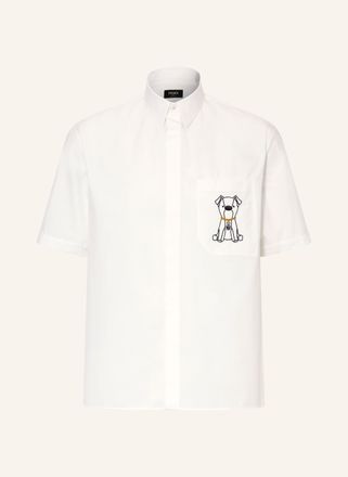 Fendi Kurzarm-Hemd Comfort Fit weiss