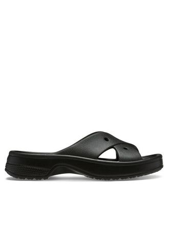 Crocs Pantoletten Classic Womens Cross Strap 210840 Schwarz