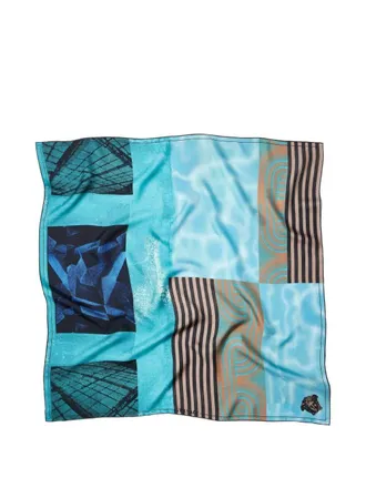 Versace Foulard 90X90 Silk Twill Floating By