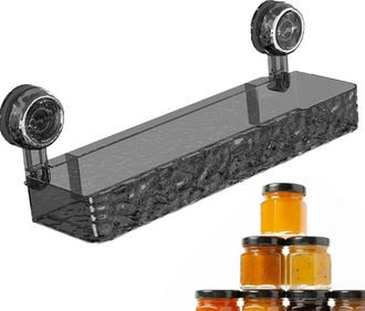 Generic Saugnapf Lagerst&auml;nder - rechteckiges Organisationsregal, kein Bohrhalter | Badezimmer Dusche Arbeitsplatte Veranstalter f&uuml;r Toilettenartikel Schw&auml;mme 