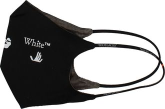 Off-white Masque facial blanc cass&eacute; pour hommess Coton Noir