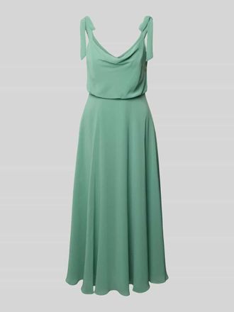 Jake*s Cocktailkleid mit Wasserfall-Ausschnitt