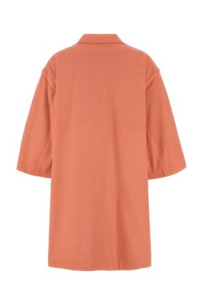 Prada Womens Cotton Piquet Coat Pink