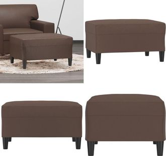 vidaXL Fußhocker Braun 70x55x41 cm Kunstleder - Fußhocker - Hocker - Kunstleder - Braun - Wohnzimmer Dekoration - Home & Living
