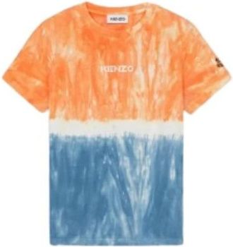 Kenzo Femme, Tops, Orange, Taille: 40 FR T-Shirt Imprim&eacute;