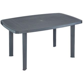 Progarden Table De Jardin Ovale Faro Gris Anthracite Ref.609907