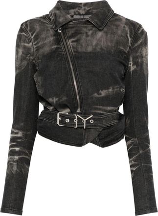 Y / Project Gewickelte Jeansjacke - Schwarz