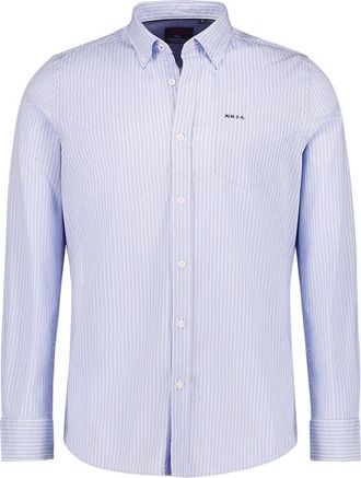 N.Z.A. Herren Hemden blau Baumwoll-Stretch