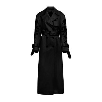 John Richmond G&uuml;rtel-Trenchcoat - - Coats - Damen - Schwarzk - M