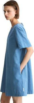 Marc O'Polo Denim Midikleid aus Leinen-Baumwolle-Mix