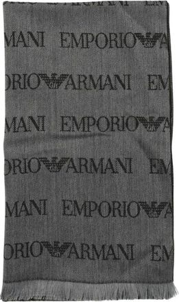Emporio Armani Homme, Accessoires, Gris, Taille: ONE Size Écharpe à motifs