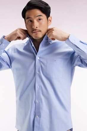 Eden Park Chemise En Coton Ciel Coupe Droite