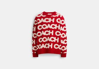 Coach Allover Rundhalspullover