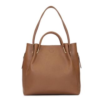 Kazar Gro&szlig;e braune Handtasche mit originalen Griffen - - Bags - Damen - Braun - ONE SIZE