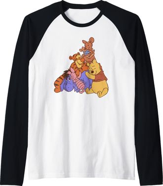 Disney Winnie the Pooh Hundred Acre Kanga Roo Group Hug Raglan