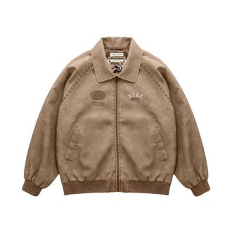 Duke + Dexter Duke + Dexter - Veste Bomber D&eacute;lav&eacute;e - Homme - Vestes - Beige - Taille: M