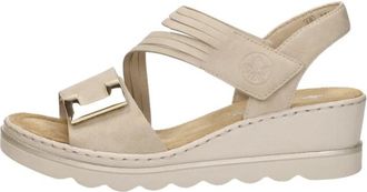 Rieker Femme, Chaussures, Beige, Taille: 39 EU Sandales plates