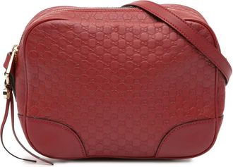 Gucci sac à bandoulière Microguccissima Bree (2016-2025) - Rouge