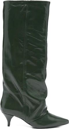 Alchimia Stiefel aus Leder 55mm - Grün